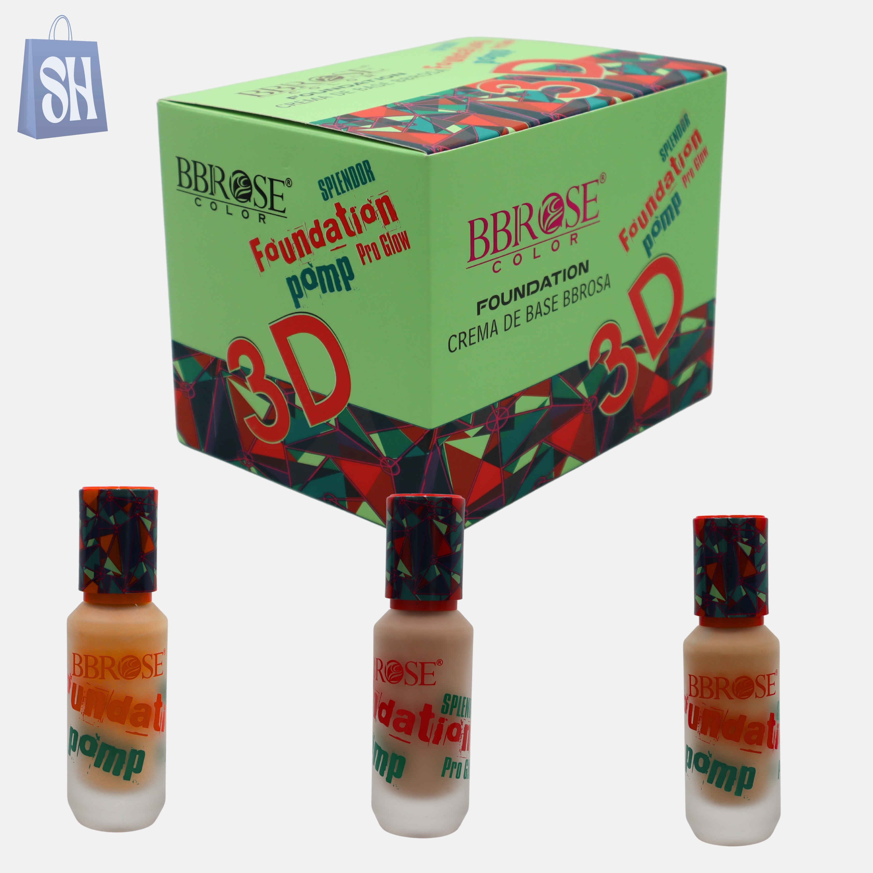 BBROSE COLOR 3D Foundation Pump – Splendor Pro Glow – SH