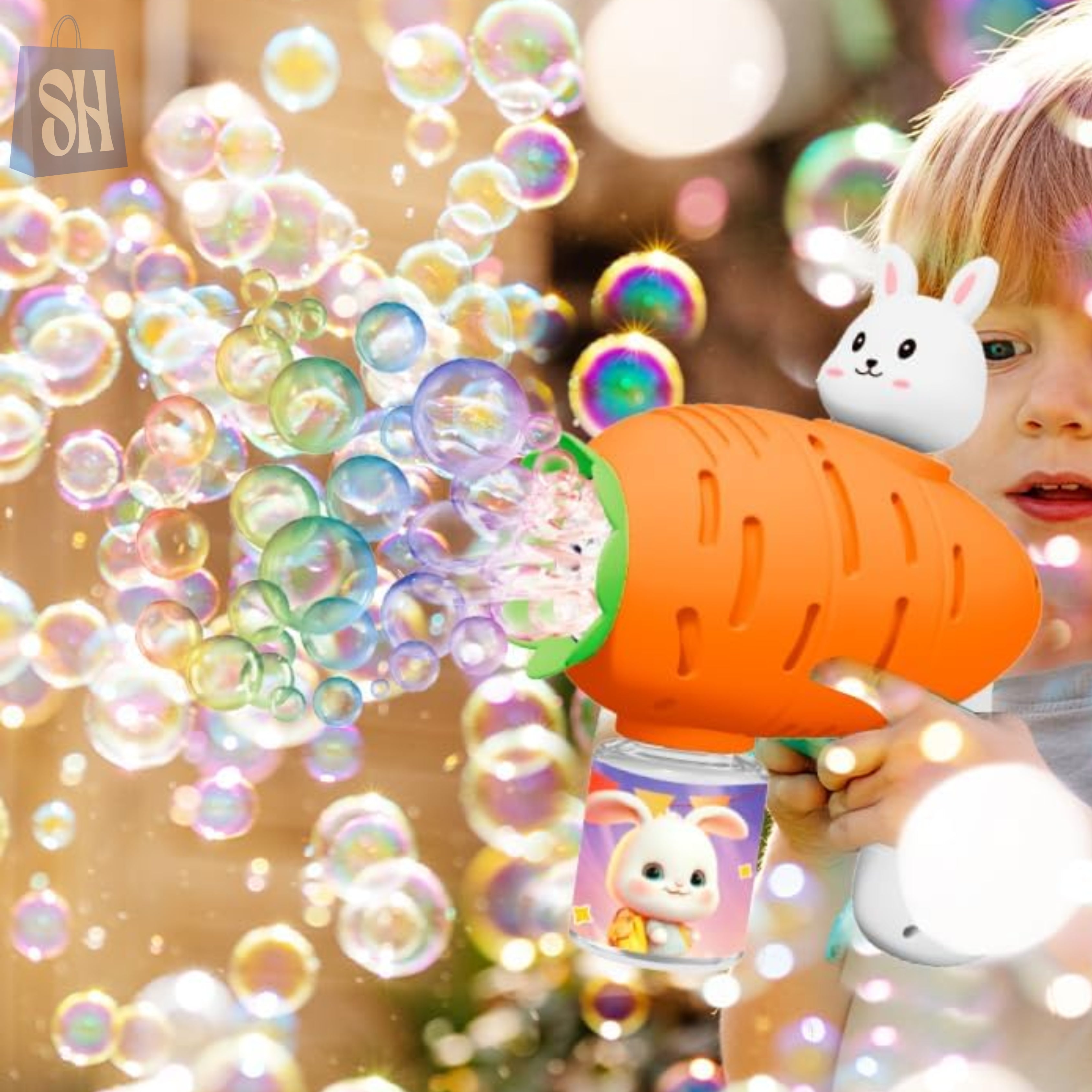 RADISH BUBBLE GUN Rabbit shaped