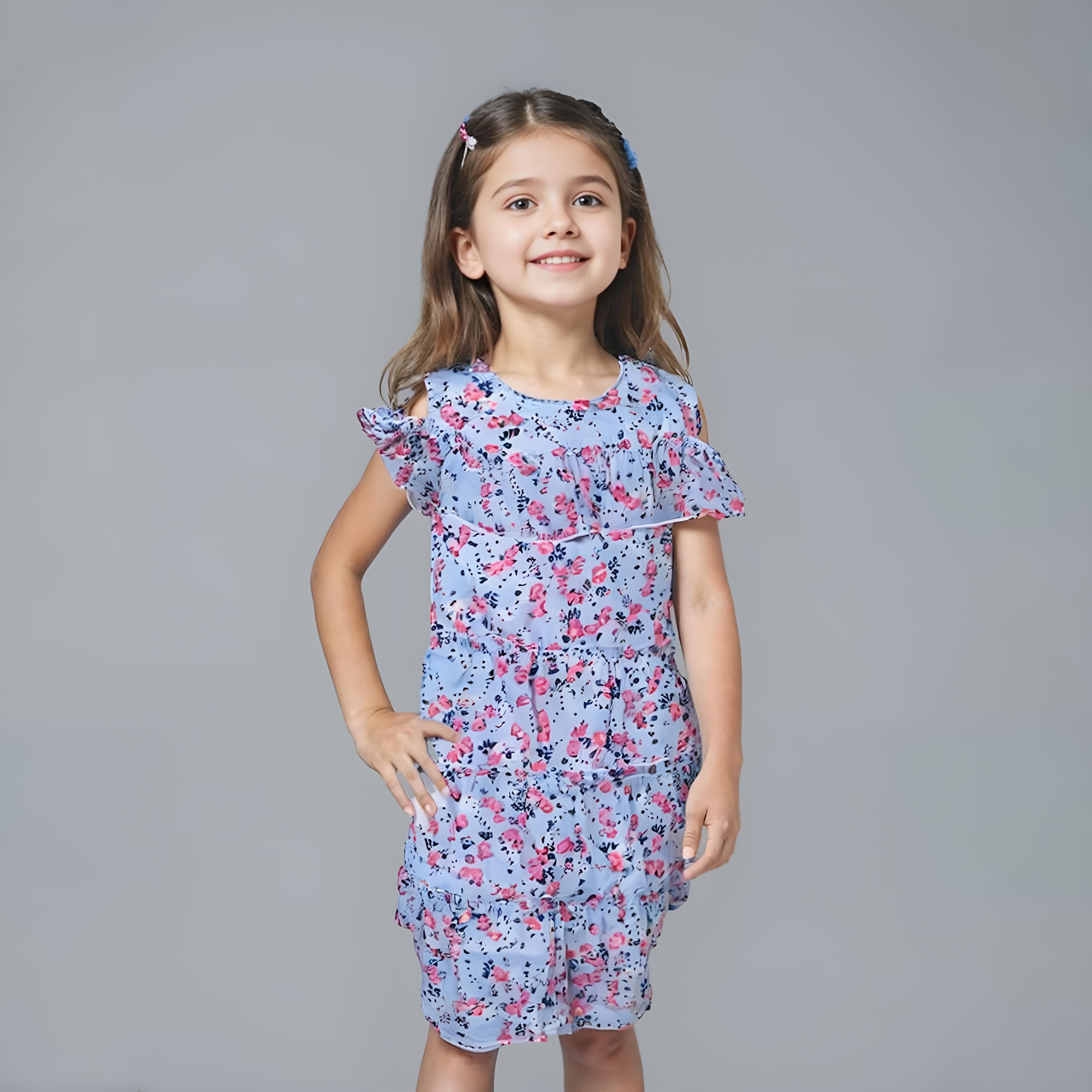 Charming Girls’ Ruffle Dresses – SH