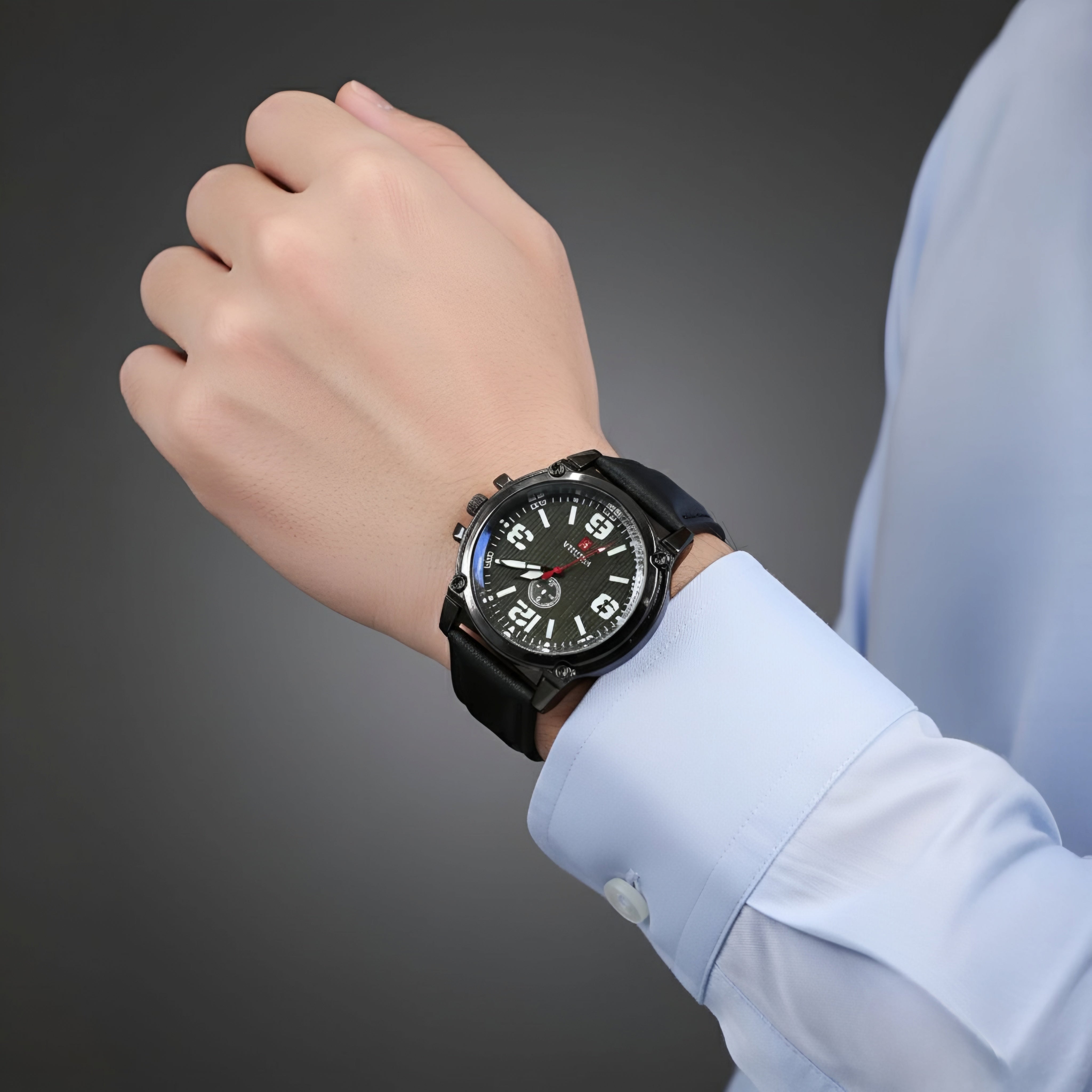 Tactical Black Sports Watch – SH