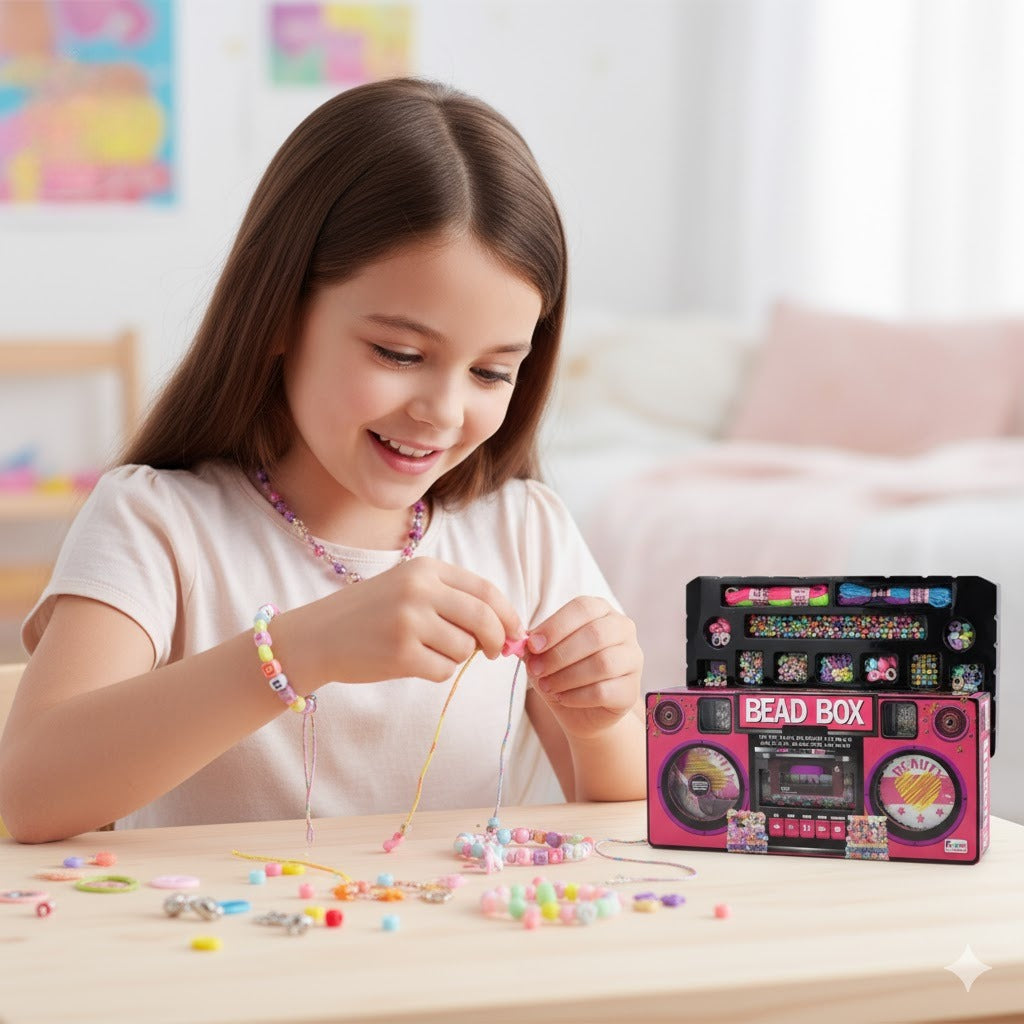 jewelry making set, DIY bracelet kit, kids craft box, creative gifts f – SH